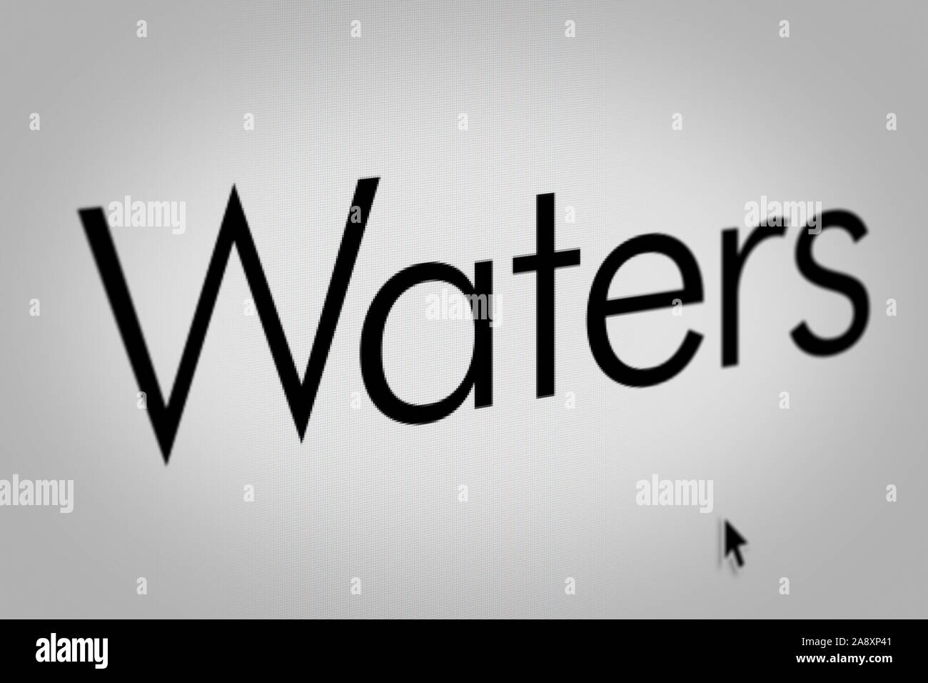 Logo of the public company Waters Corporation displayed on a computer ...