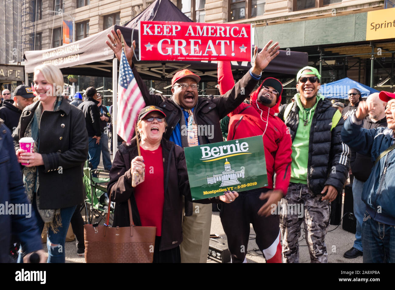 Person holding pro trump sign hi-res stock photography and images - Alamy