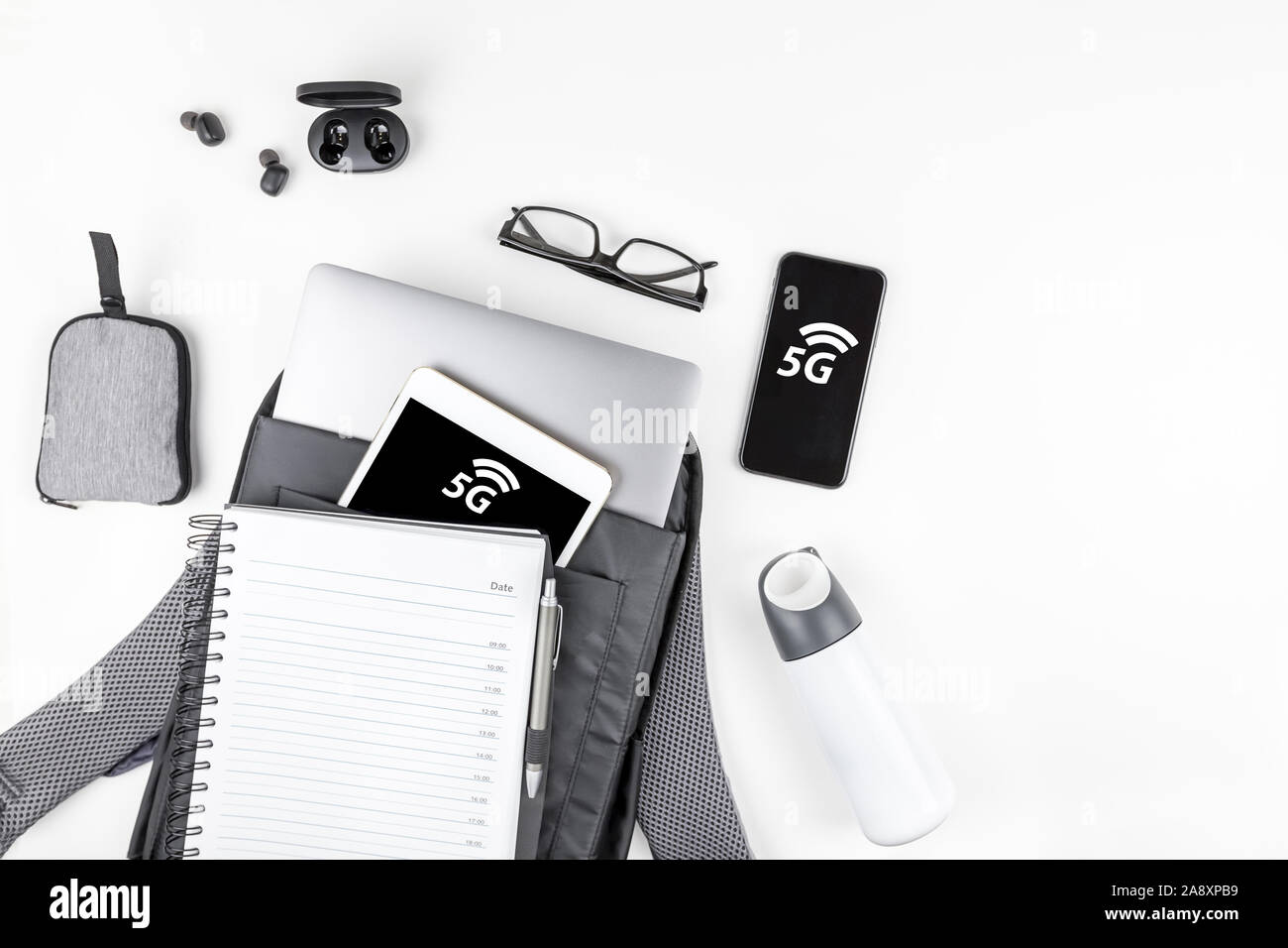 5G network, high-speed mobile Internet, new generation networks concept ...