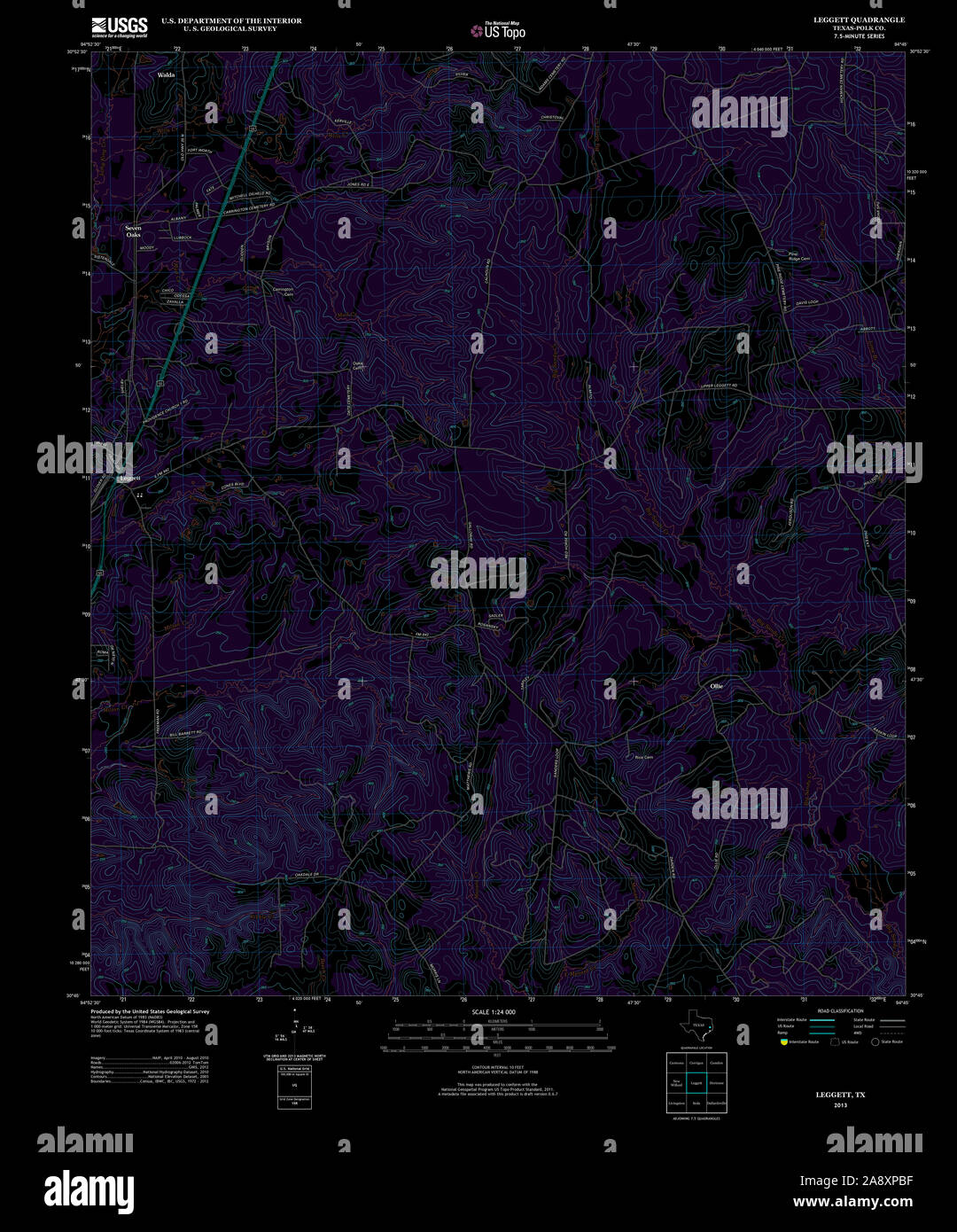 Map of leggett hi-res stock photography and images - Alamy