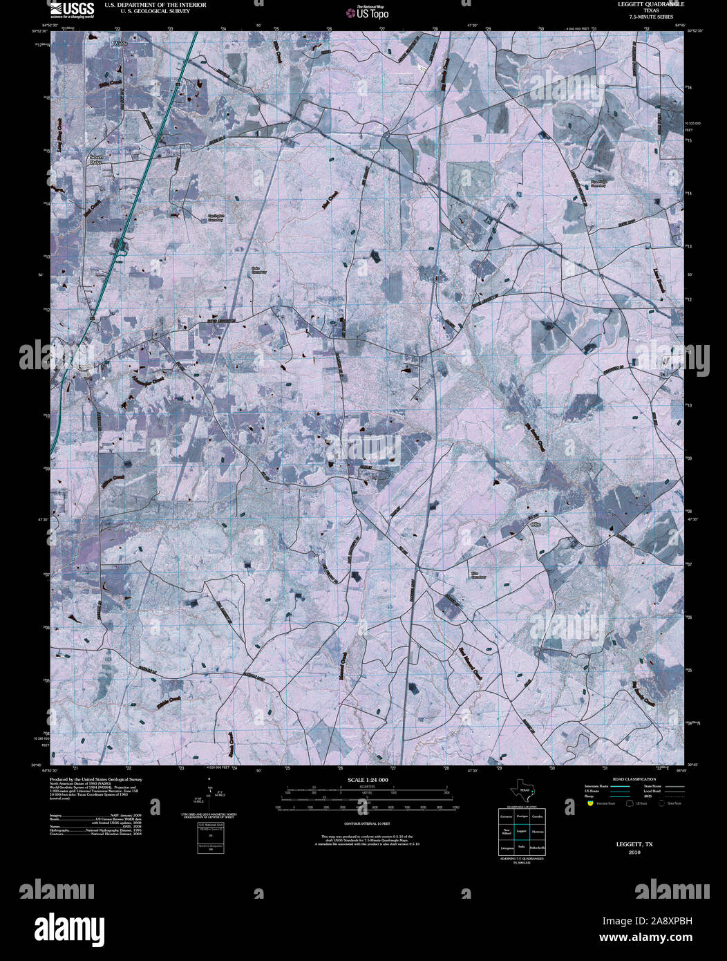 Map of leggett hi-res stock photography and images - Alamy