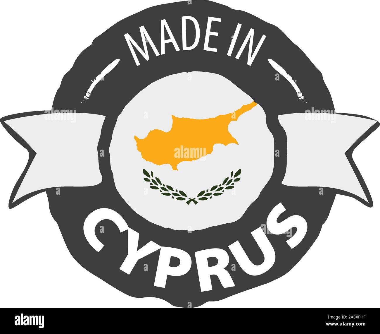 Cyprus flag, vector illustration on a white background Stock Vector ...