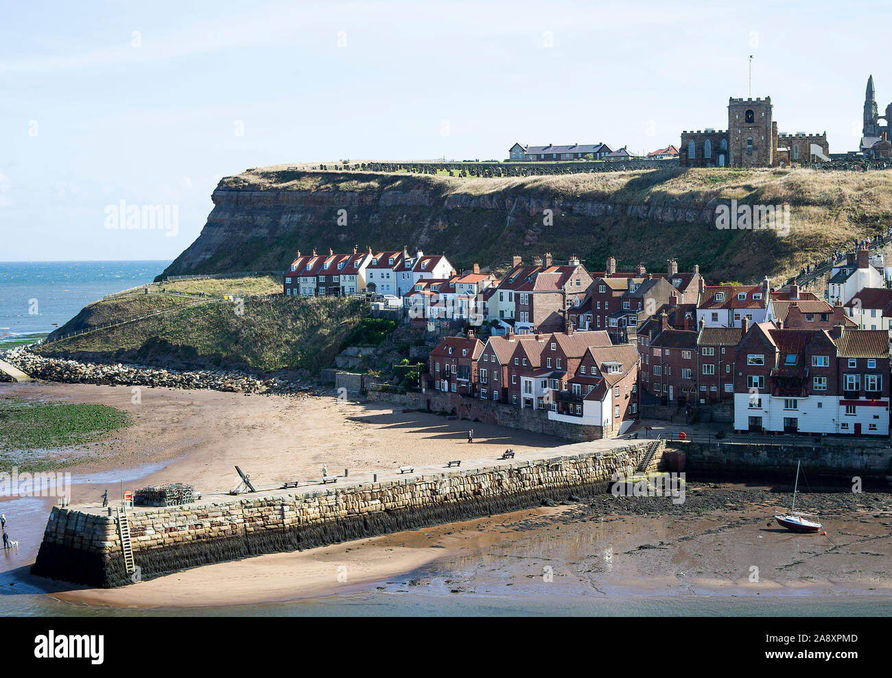 Aerial view of whitby hi-res stock photography and images - Alamy
