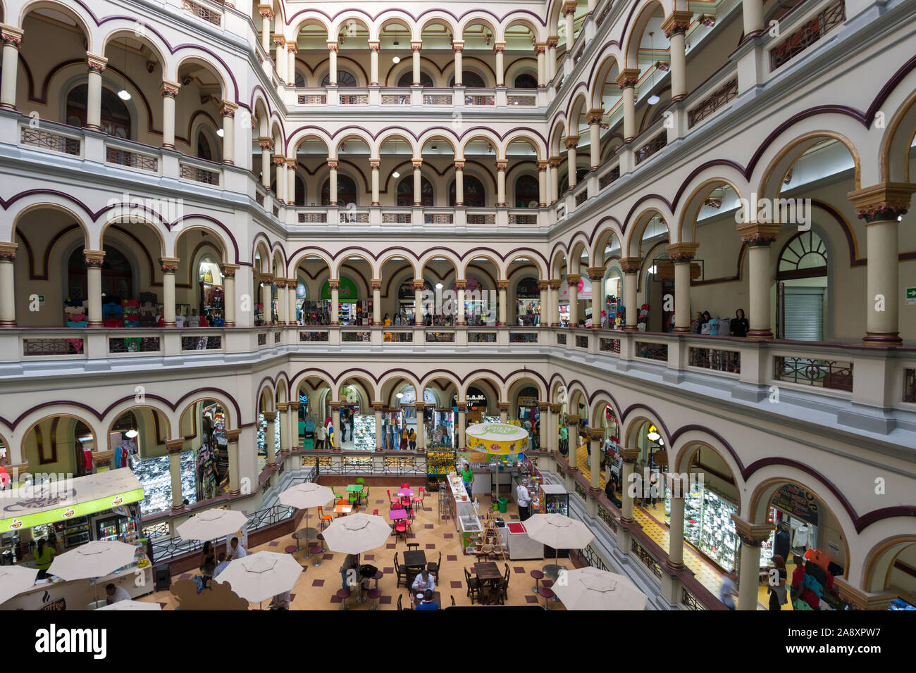 Interior of the National Palace Mall in Medellin, Colombia Stock Photo ...