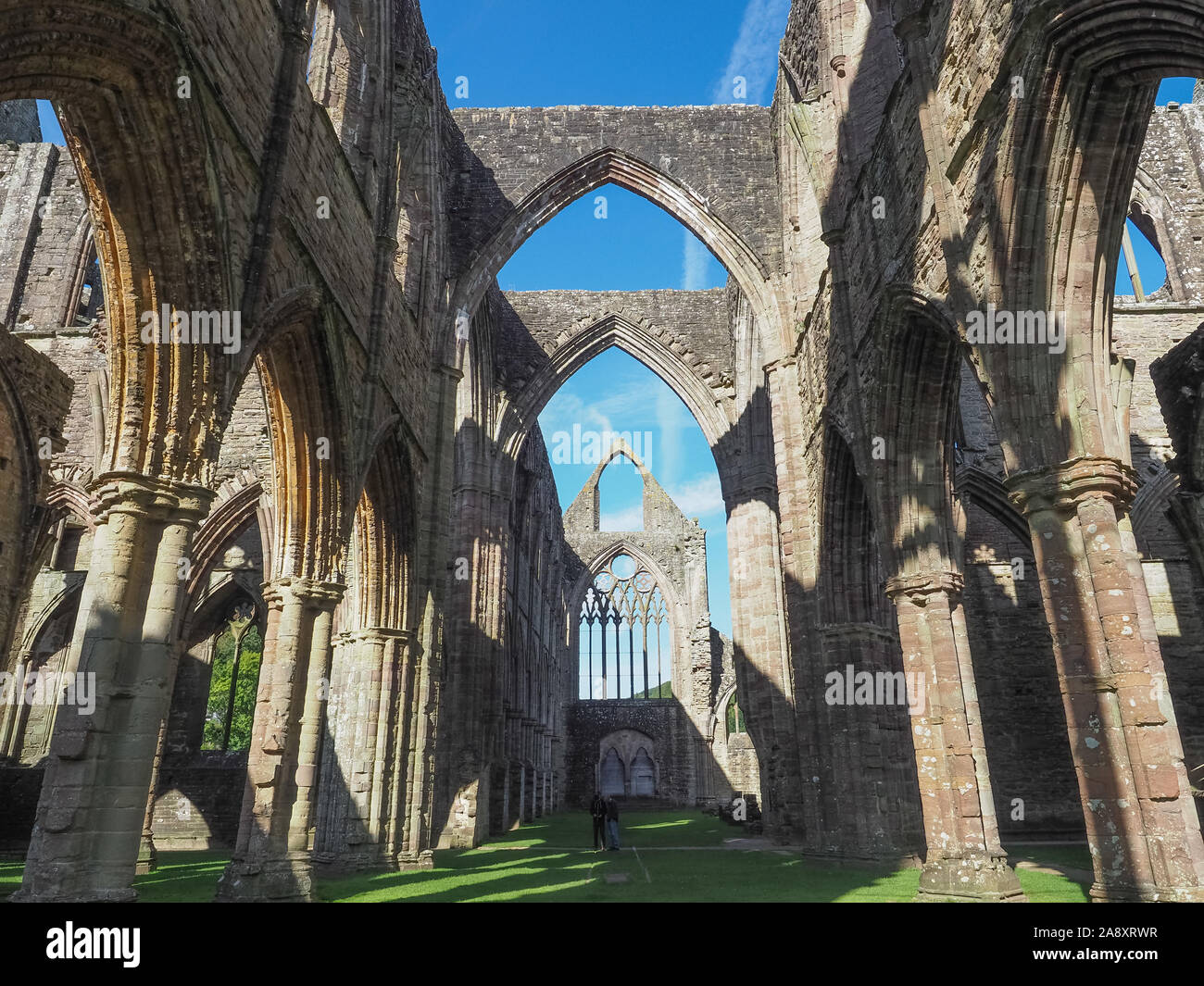 TINTERN, UK - CIRCA SEPTEMBER 2019: Tintern Abbey (Abaty Tyndyrn in ...