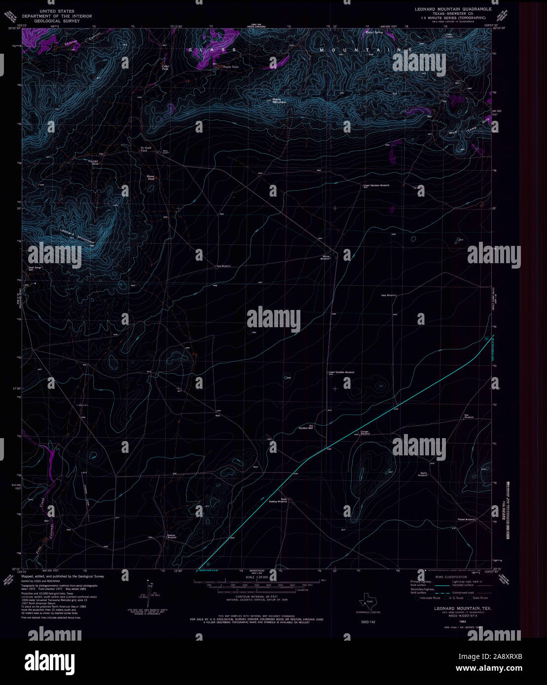 Leonard texas map hi-res stock photography and images - Alamy