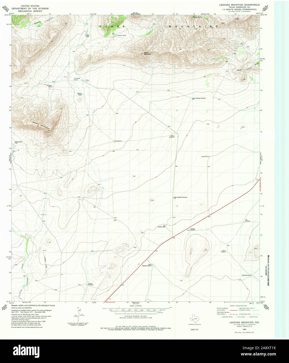 Leonard texas map hi-res stock photography and images - Alamy