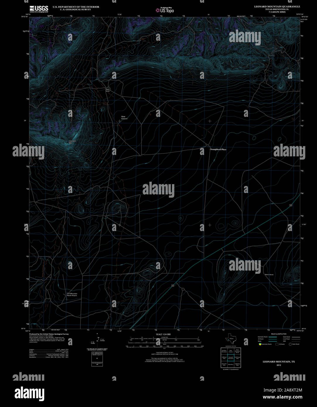 Leonard texas map hi-res stock photography and images - Alamy