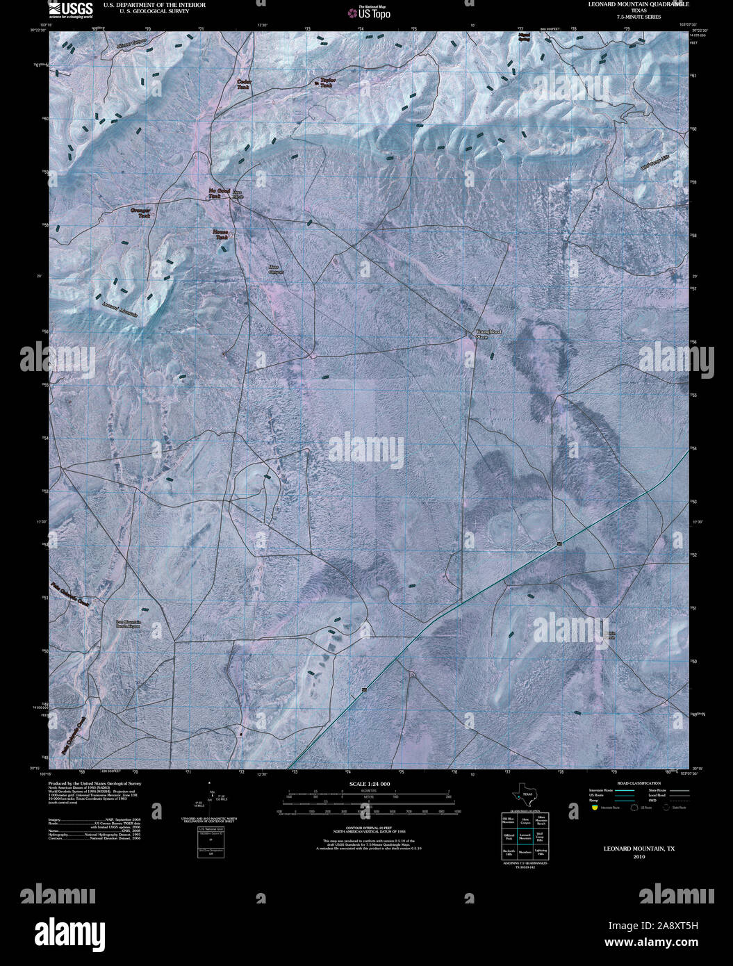 Leonard texas map hi-res stock photography and images - Alamy