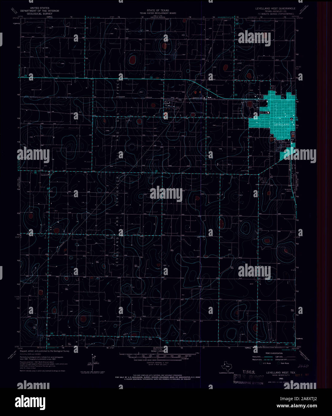 Map Of Levelland Texas High Resolution Stock Photography and Images - Alamy