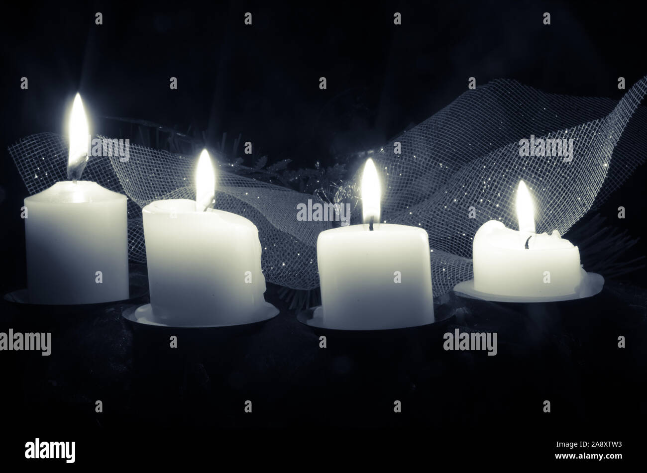 Four week candles hi-res stock photography and images - Alamy