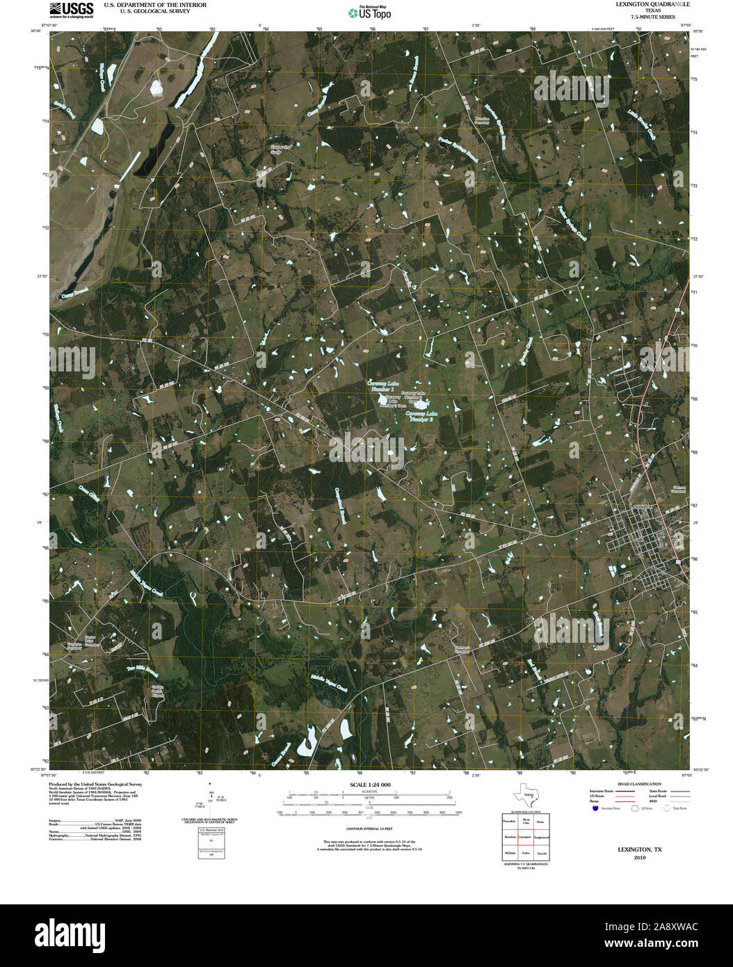 Map of lexington Cut Out Stock Images & Pictures - Alamy