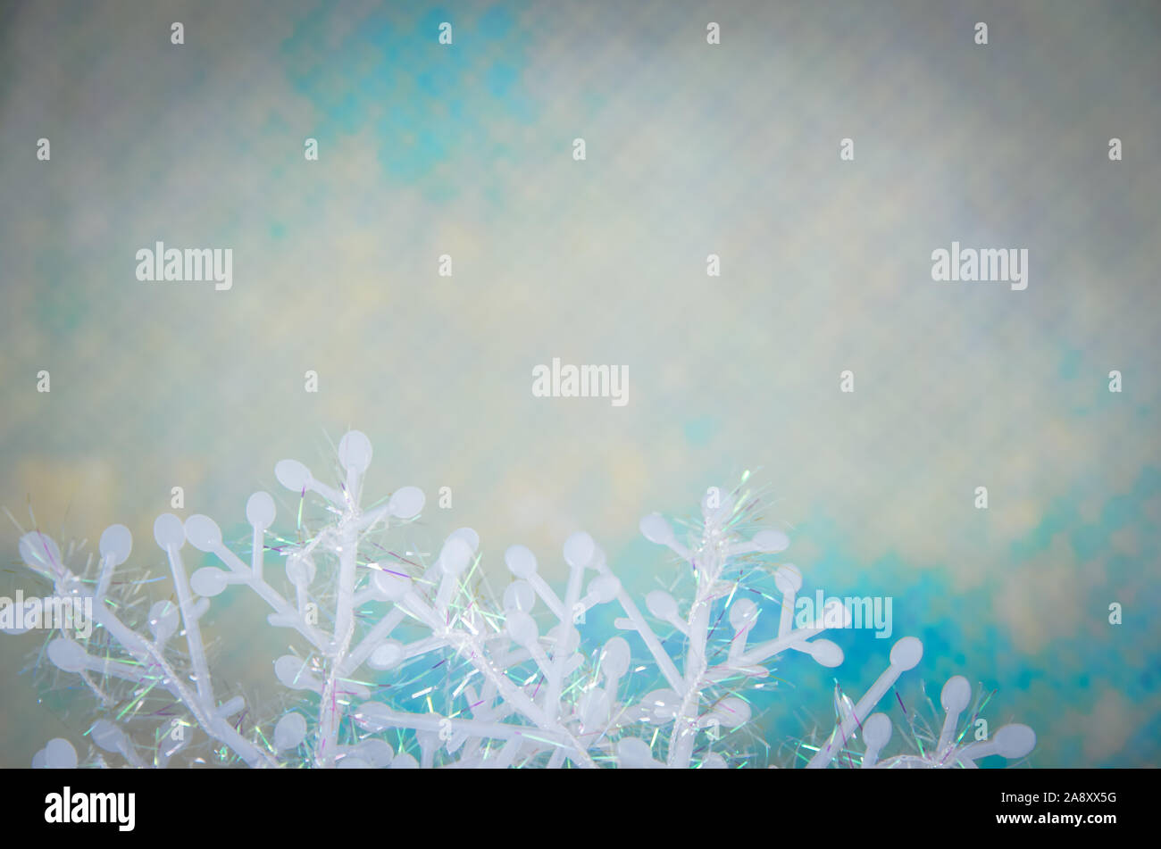 White snowflake decoration hi-res stock photography and images - Alamy