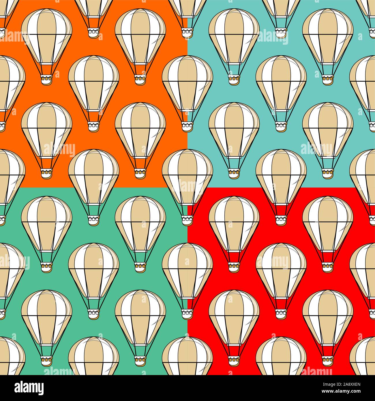 air balloons seamless pattern Stock Vector Image & Art - Alamy