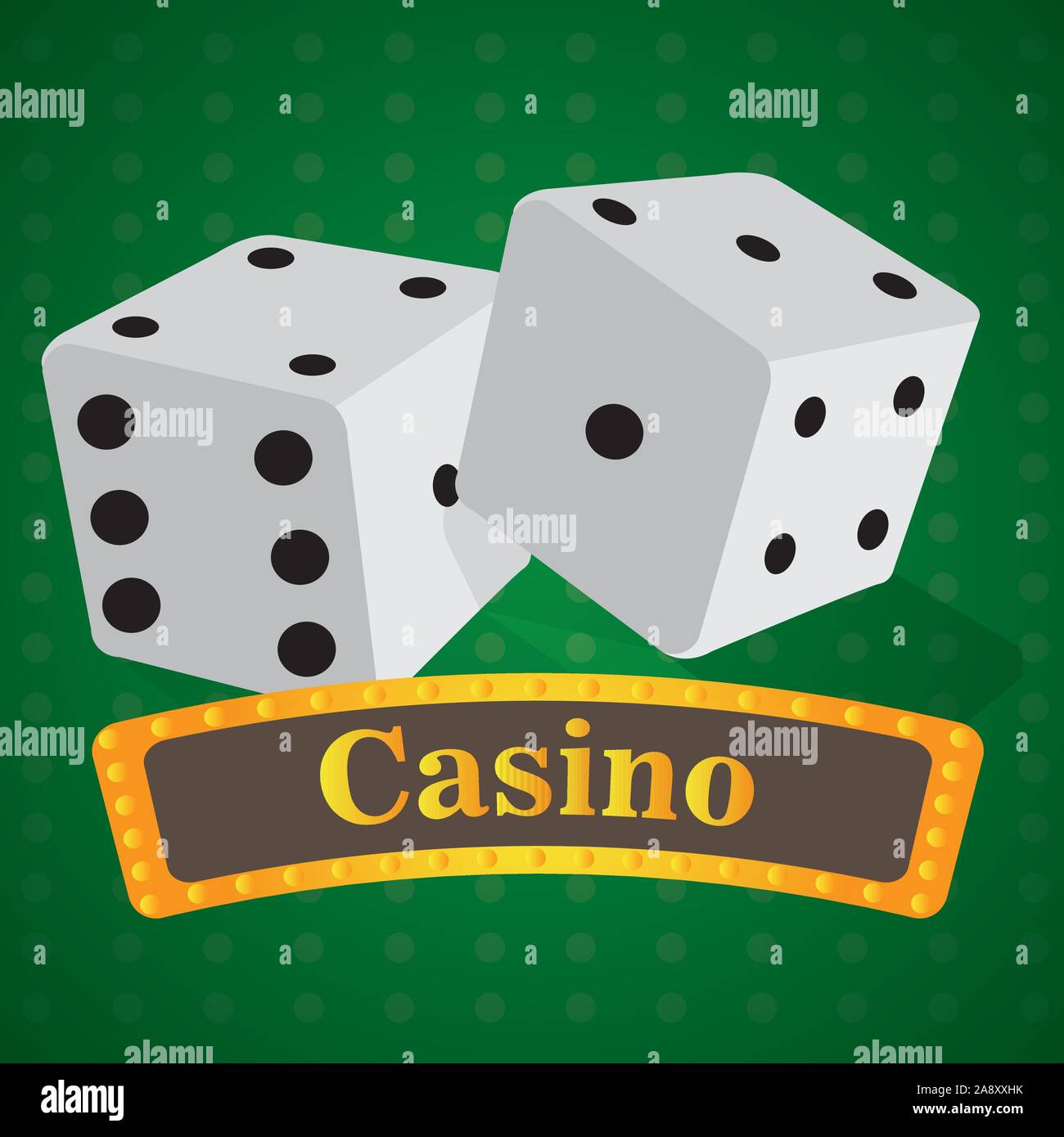 Dice pair Stock Vector Images - Alamy