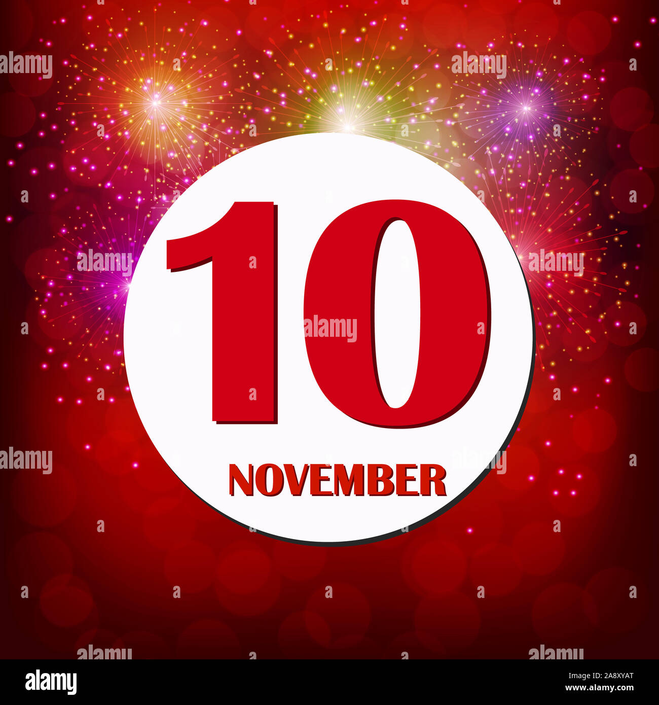 November 10 icon. For planning important day. Banner for holidays and ...