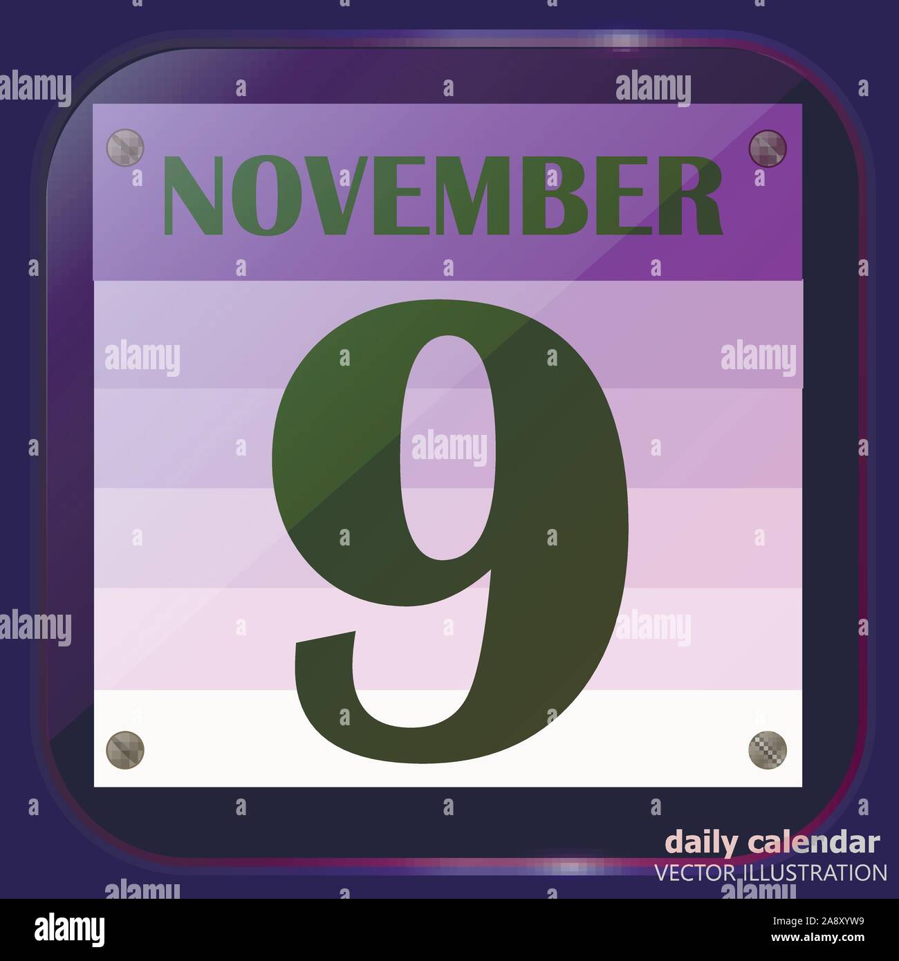 November 9 icon. For planning important day. Banner for holidays and ...