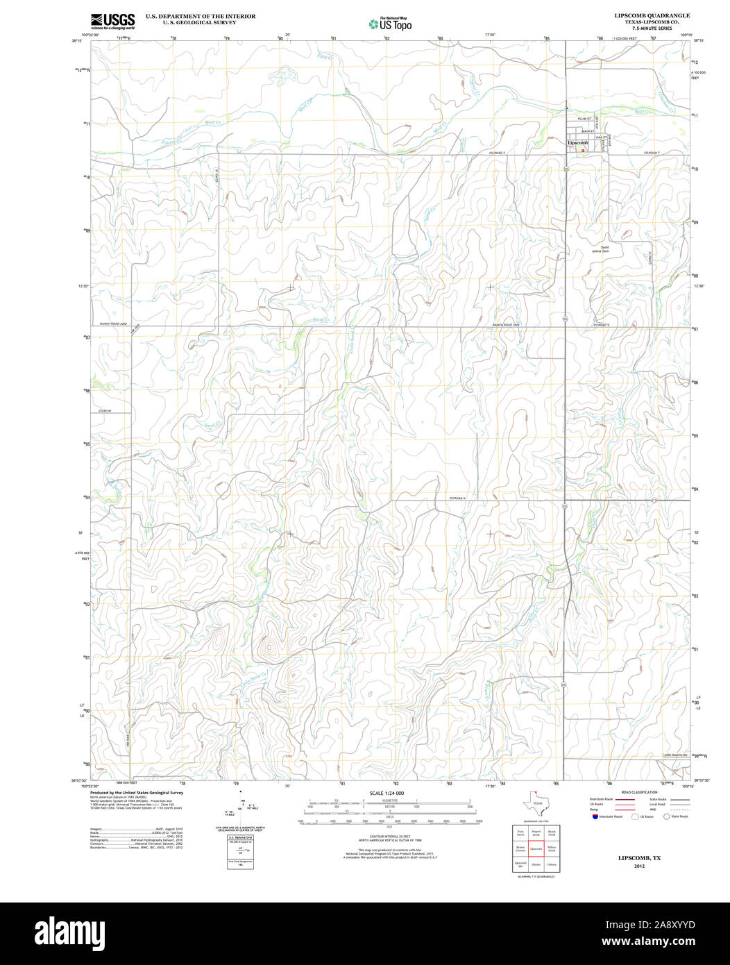 Lipscomb map hi-res stock photography and images - Alamy