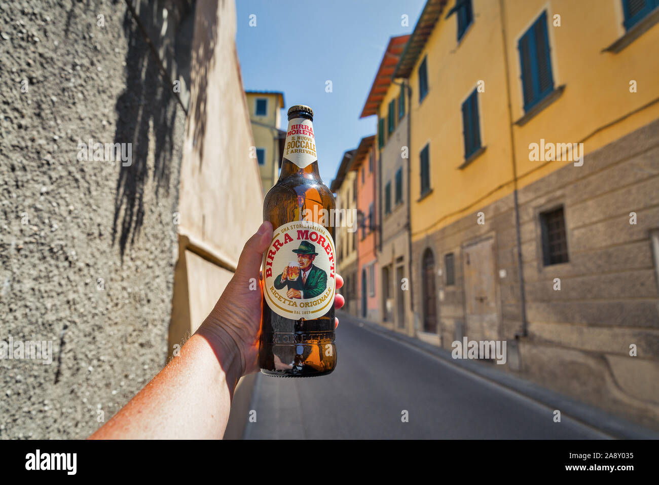 Birra moretti lager beer logo hi-res stock photography and images - Alamy