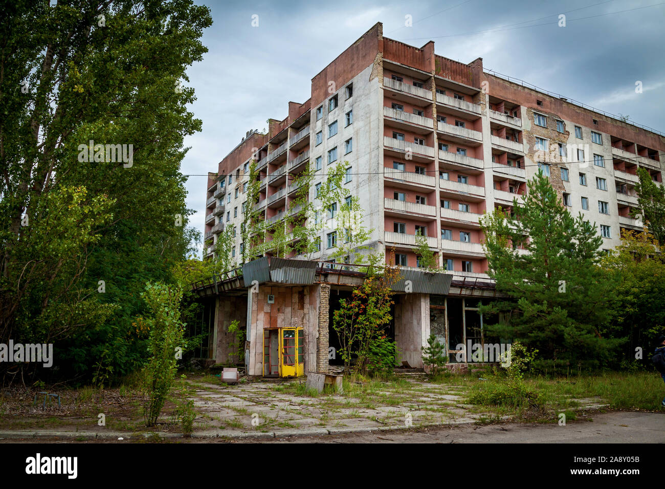Abandoned building in the city of Pripyat, ghost town of the Chernobyl ...
