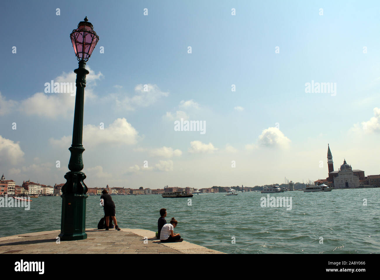 Lamp Post in Venice Stock Photo - Alamy