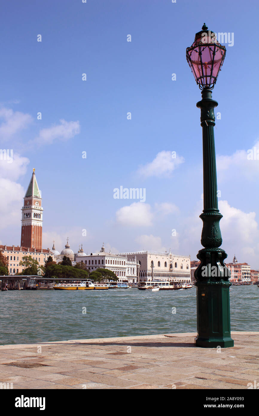Lamp Post in Venice Stock Photo - Alamy