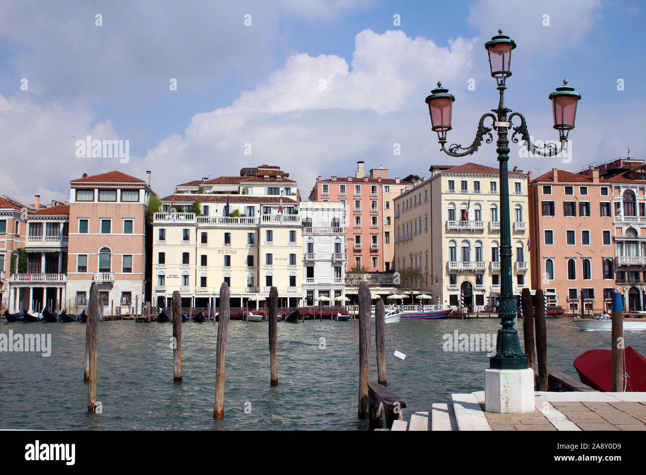 Lamp Post in Venice Stock Photo - Alamy