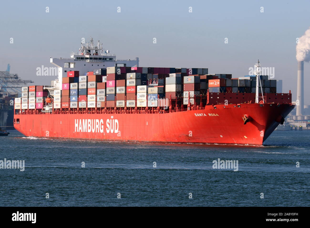 The container ship Santa Rosa leaves on 30 October 2019 in the port of ...