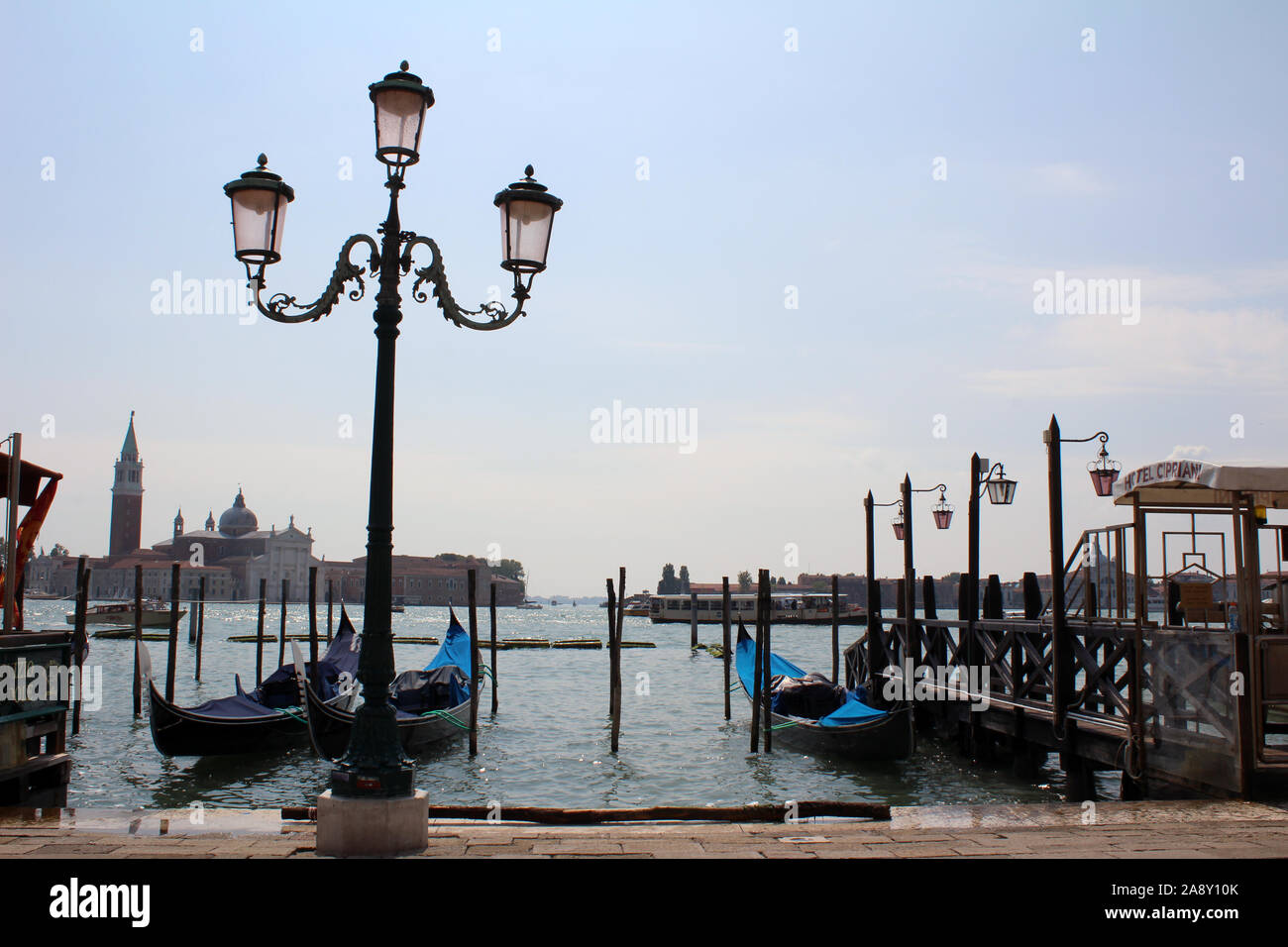Lamp Post in Venice Stock Photo - Alamy
