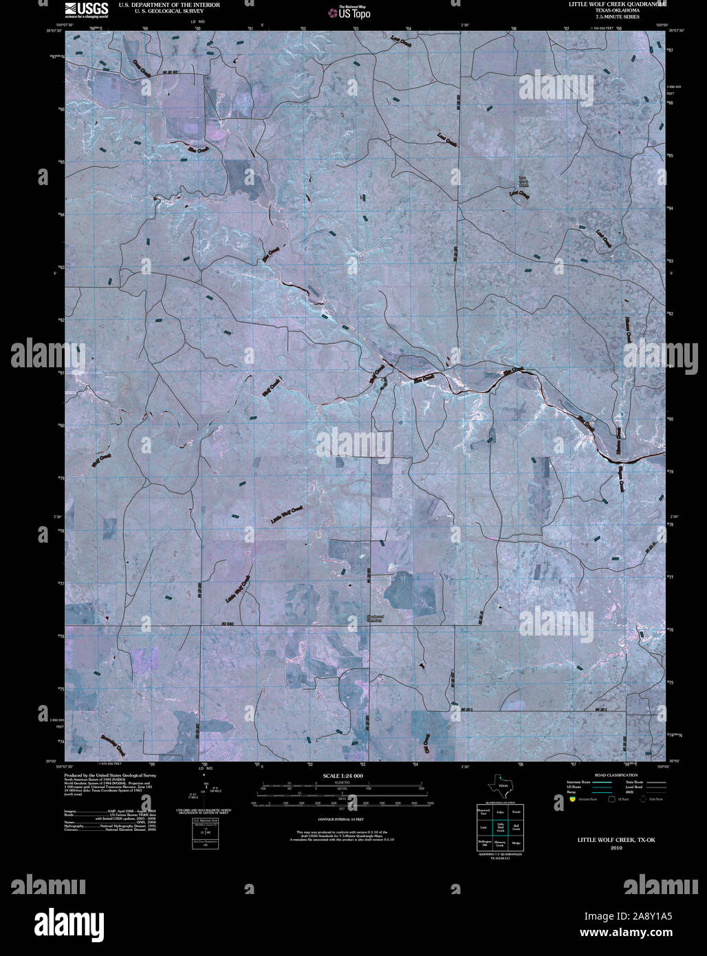 Map of wolf creek hi-res stock photography and images - Alamy