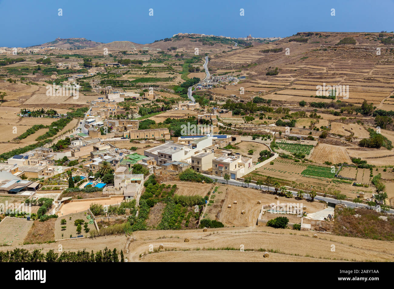 View from Citadel Victoria. Citadel Victoria is a fortified city of St ...