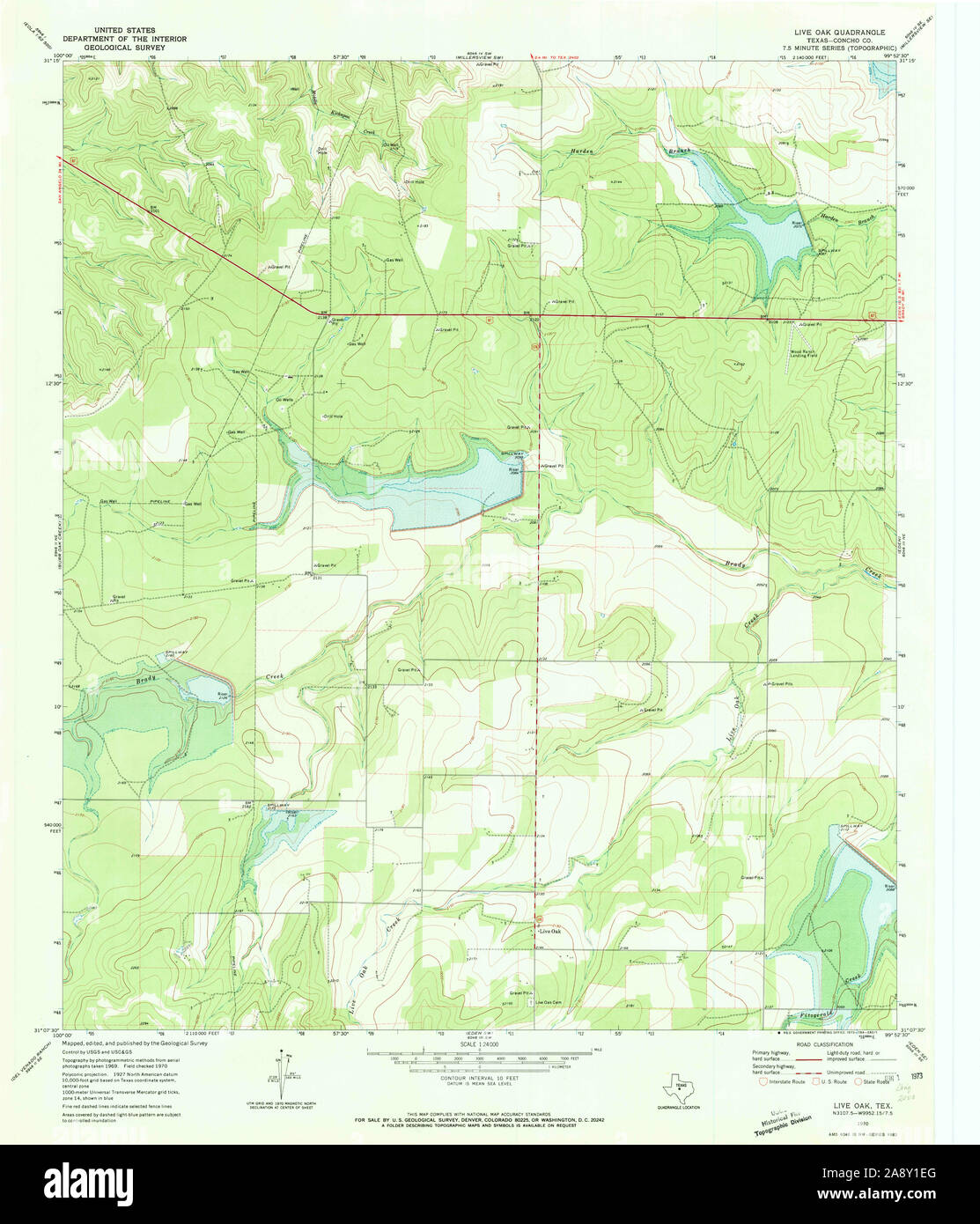 Map of live oak hi-res stock photography and images - Alamy