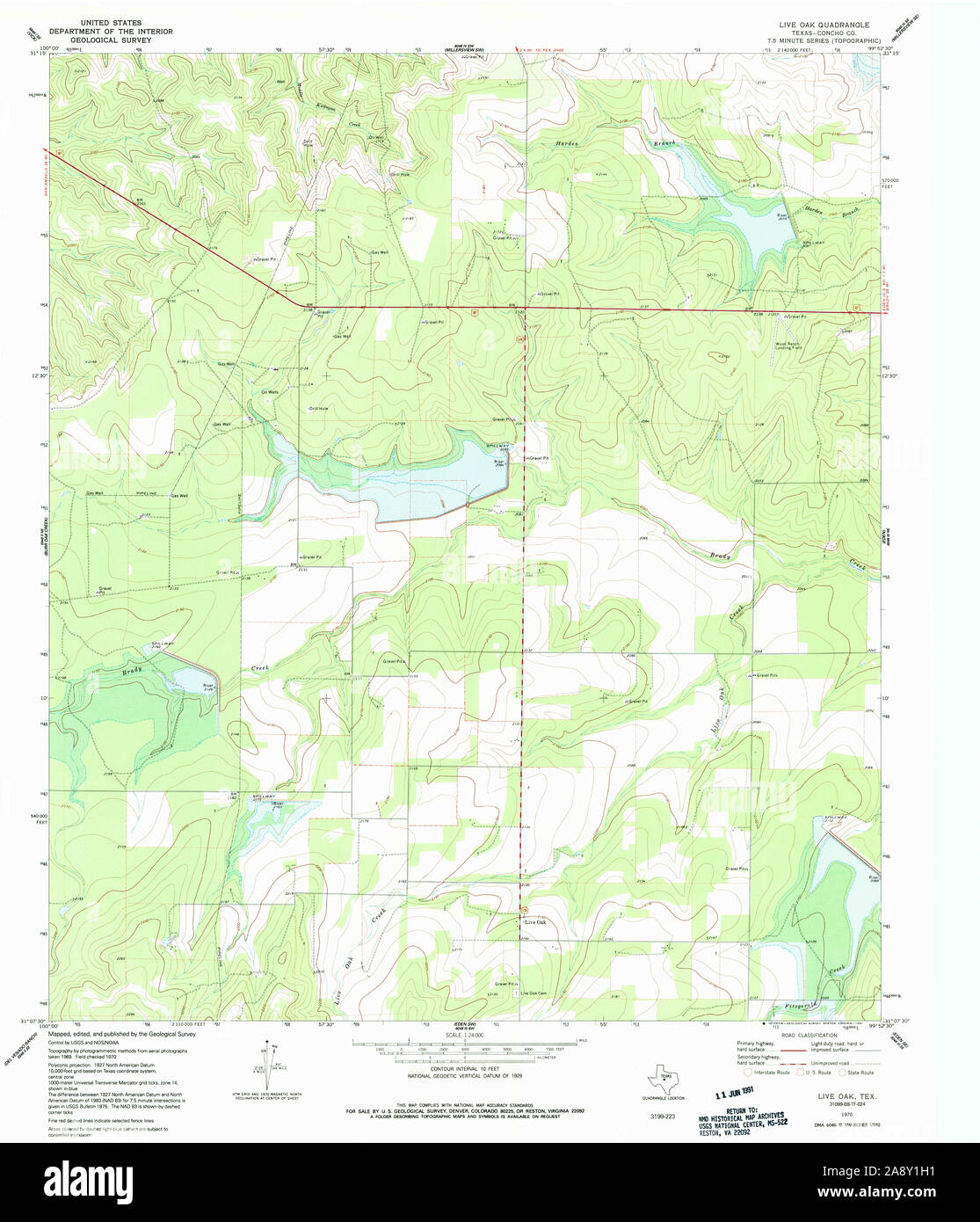 Map of live oak hi-res stock photography and images - Alamy