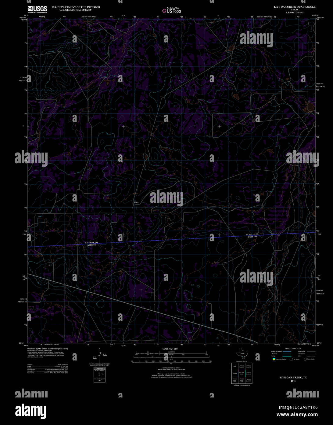 Map of live oak hi-res stock photography and images - Alamy