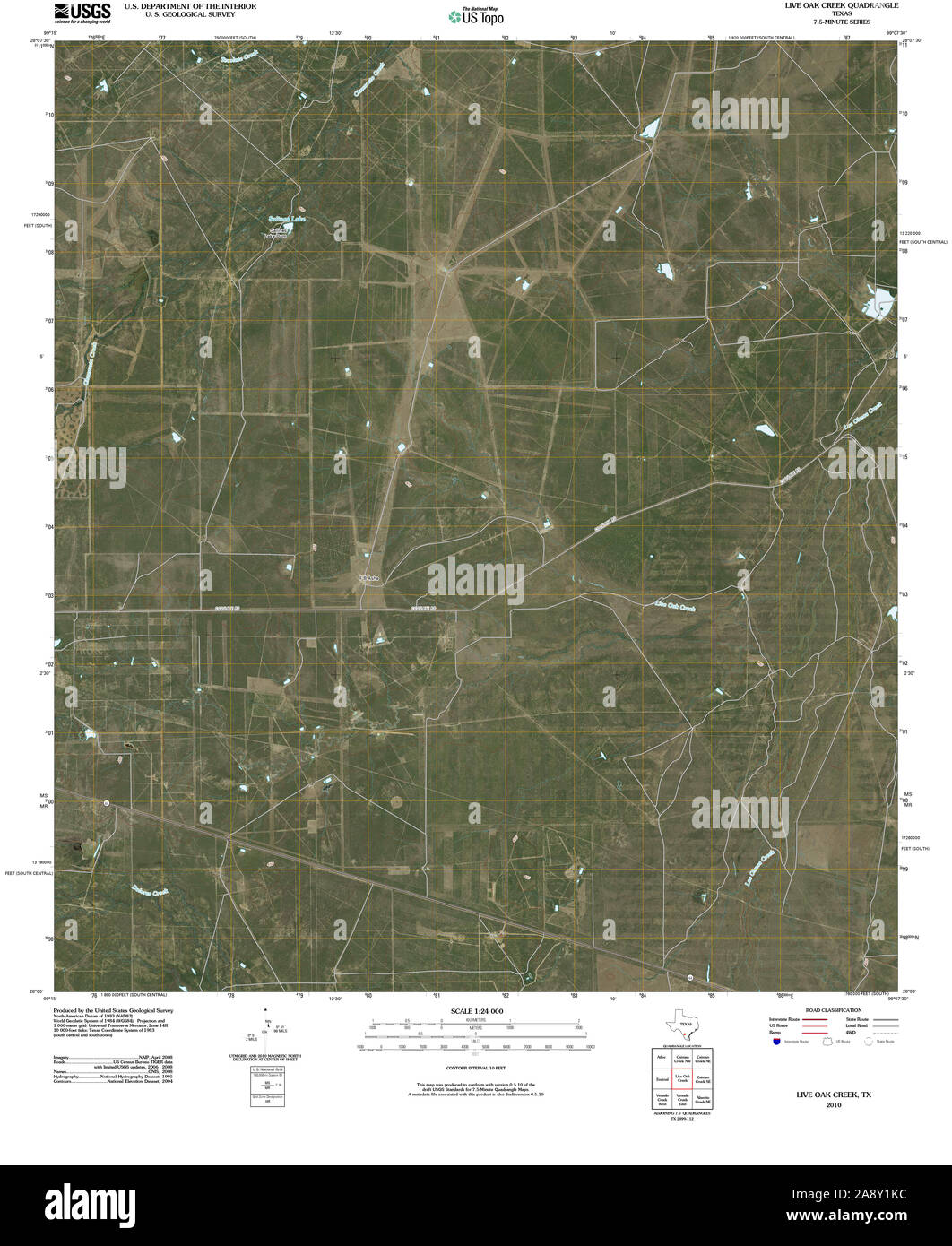 Map of live oak hi-res stock photography and images - Alamy