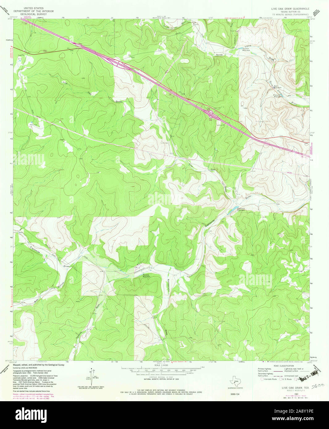 Live oak map hi-res stock photography and images - Alamy
