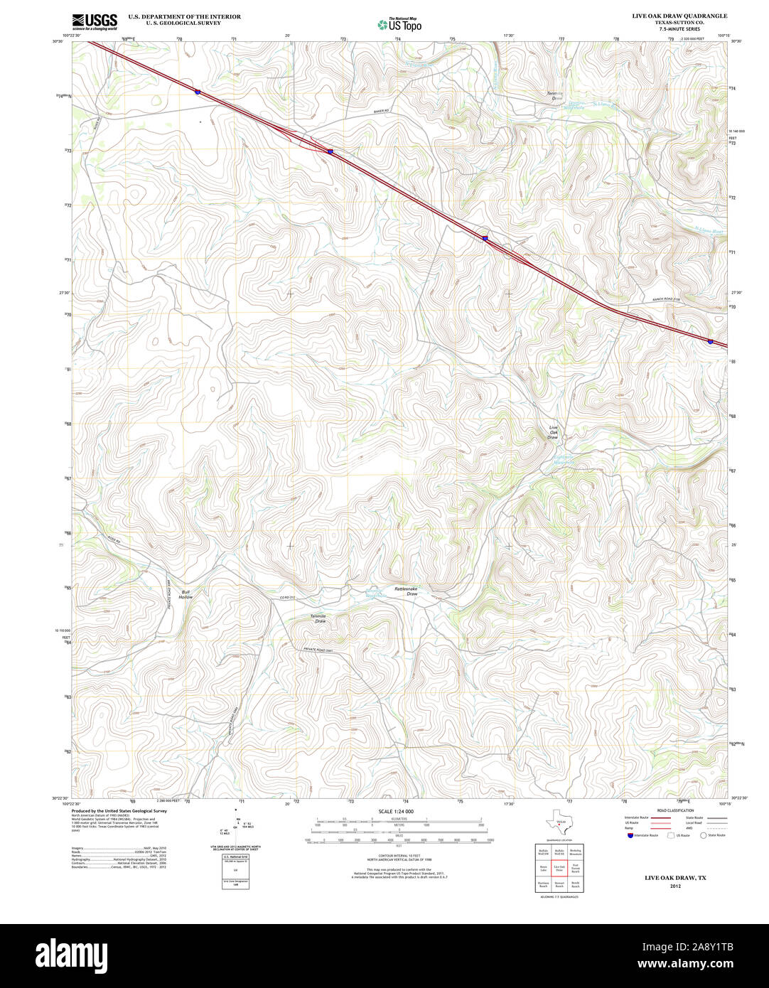 Live oak map hi-res stock photography and images - Alamy