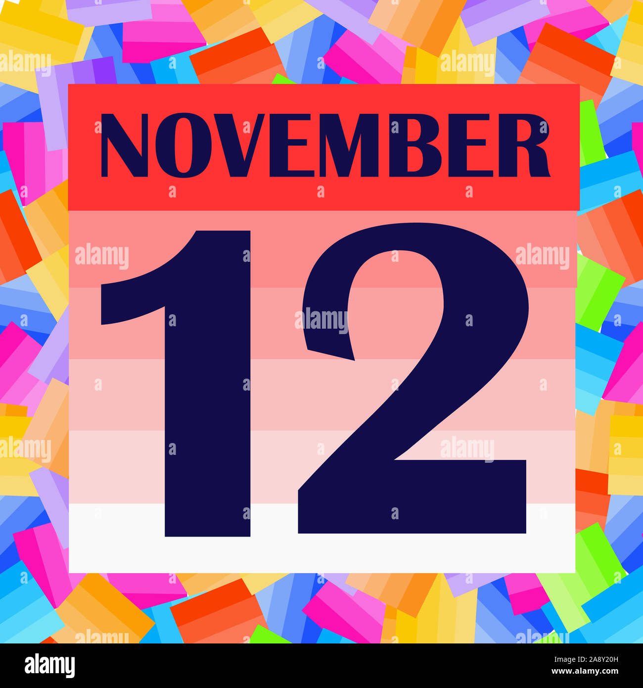 November 12 icon. For planning important day. Banner for holidays and ...
