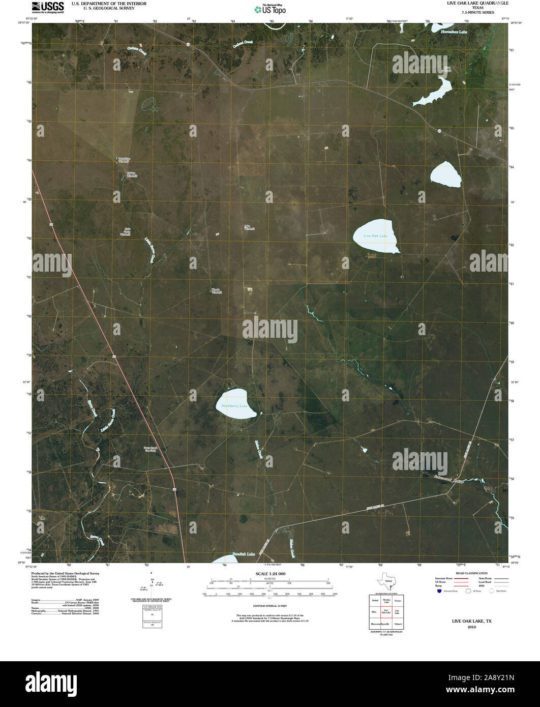 Live oak map hi-res stock photography and images - Alamy