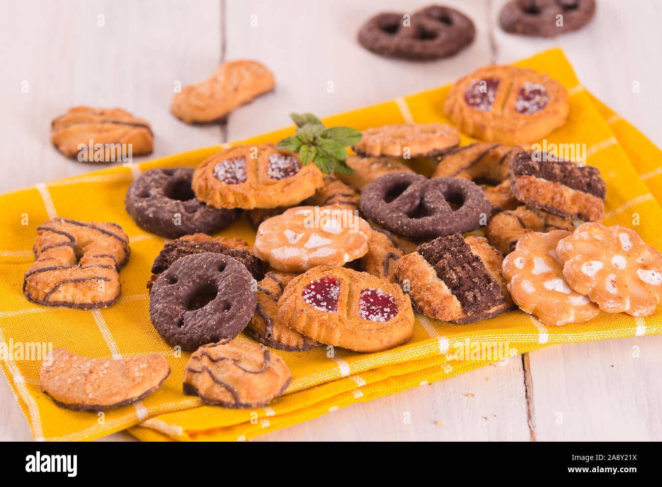 Shortcrust pastry biscuits Stock Photo - Alamy