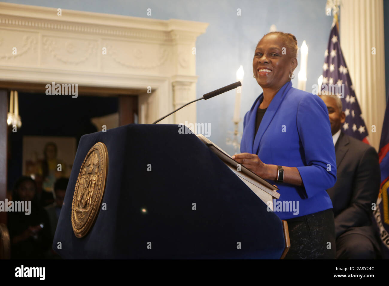 New York, New York, USA. 11th Nov, 2019. New York City Mayor Bill De ...
