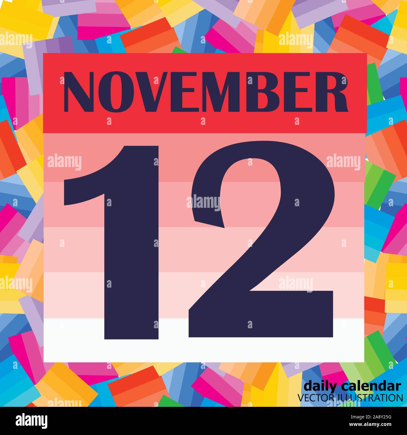 November 12 icon. For planning important day. Banner for holidays and ...