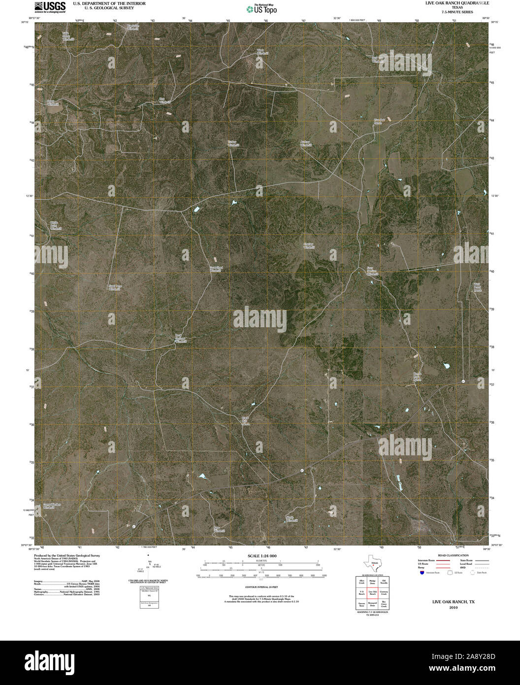 Map of live oak hi-res stock photography and images - Alamy