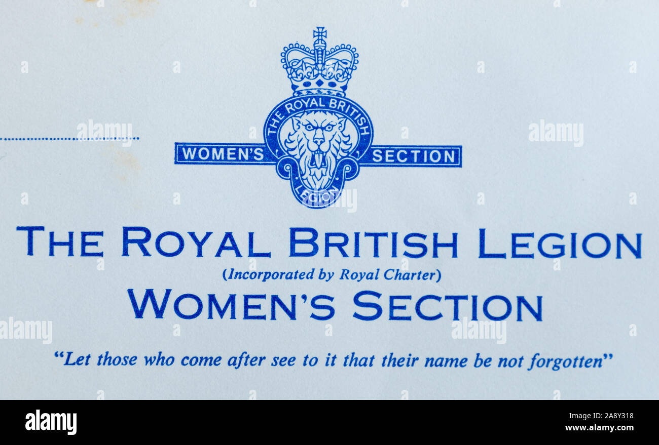 The royal british legion logo hi-res stock photography and images - Alamy