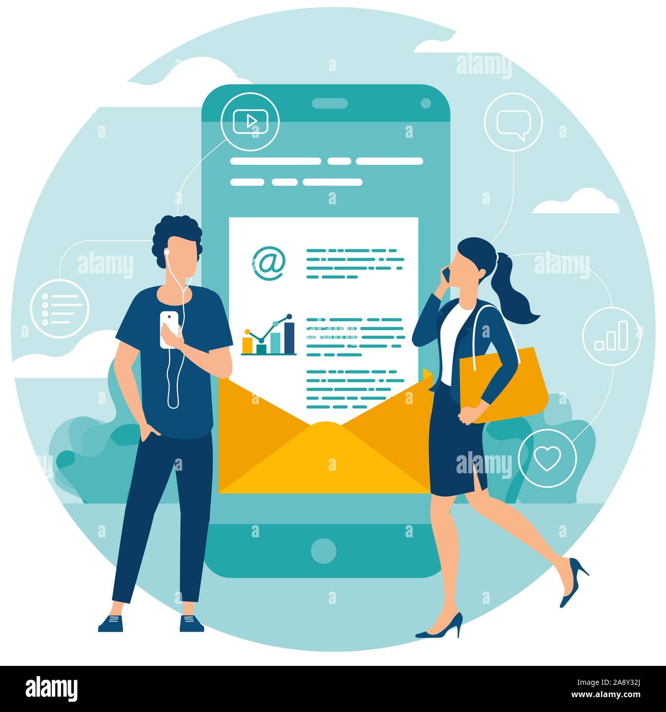 Mail promotion Cut Out Stock Images & Pictures - Alamy