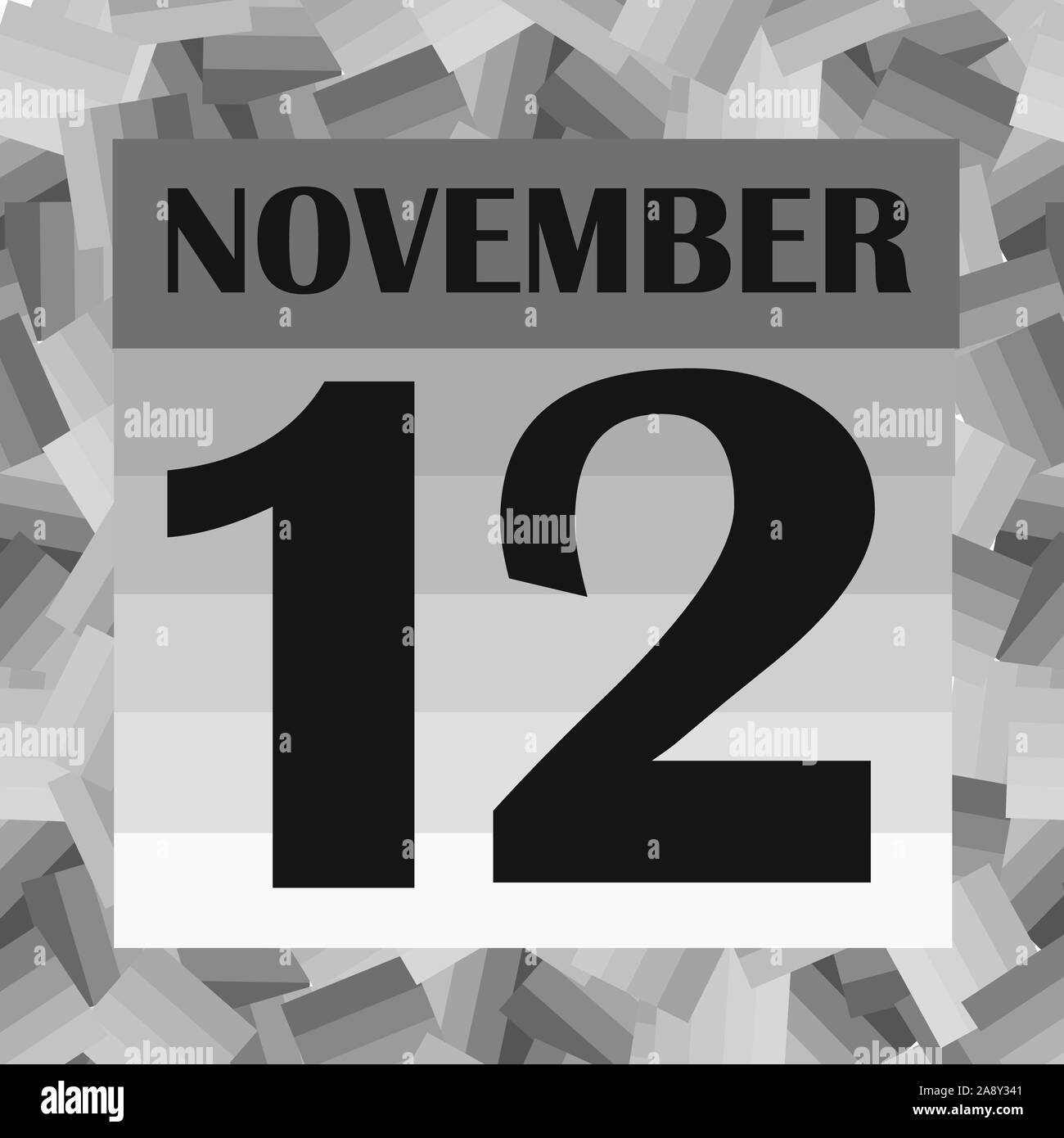 November 12 icon. For planning important day. Banner for holidays and ...