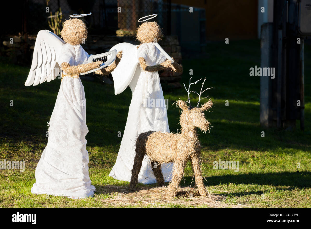 Christmas still life with angels Stock Photo - Alamy