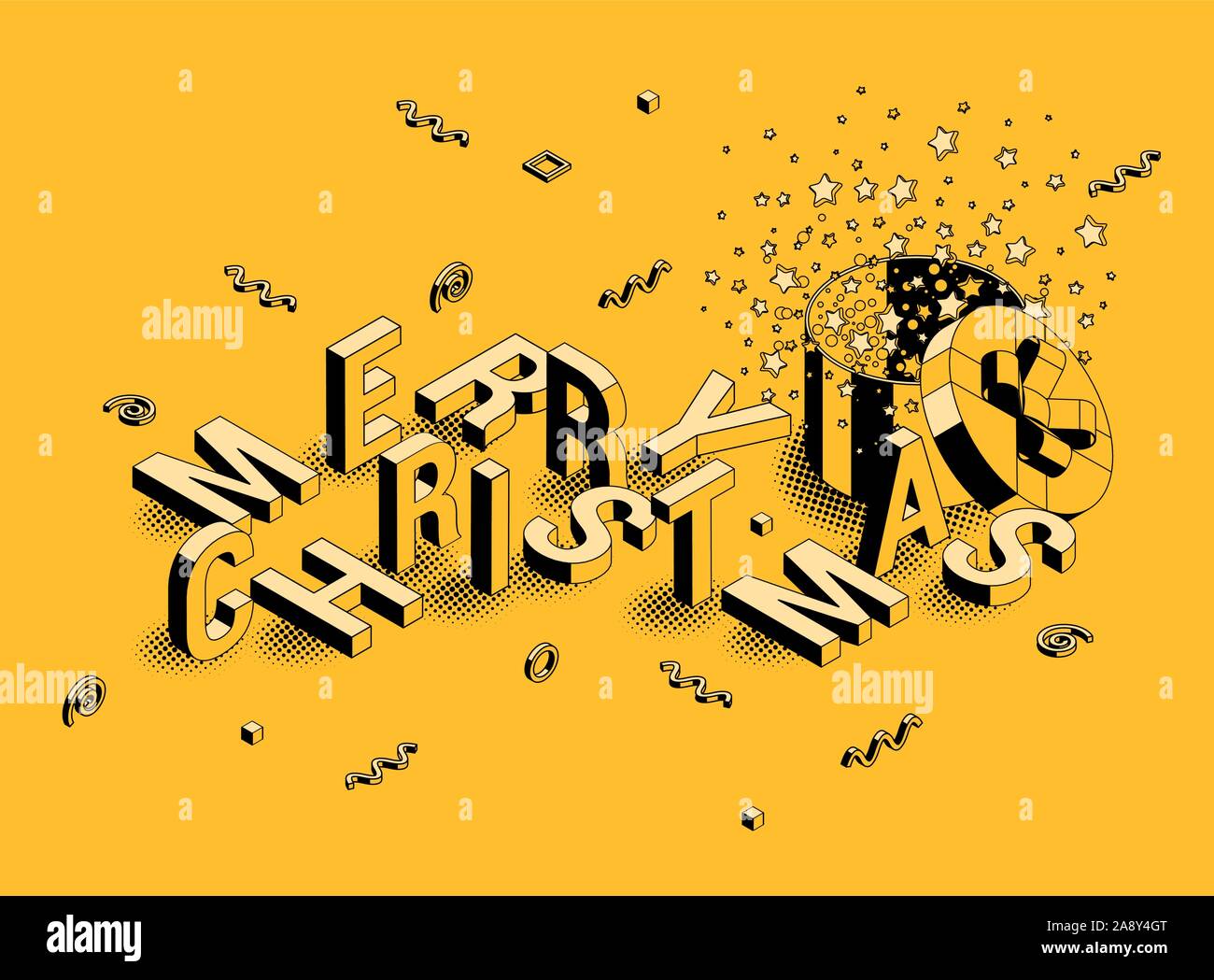 isometric greeting card Stock Vector Image & Art - Alamy