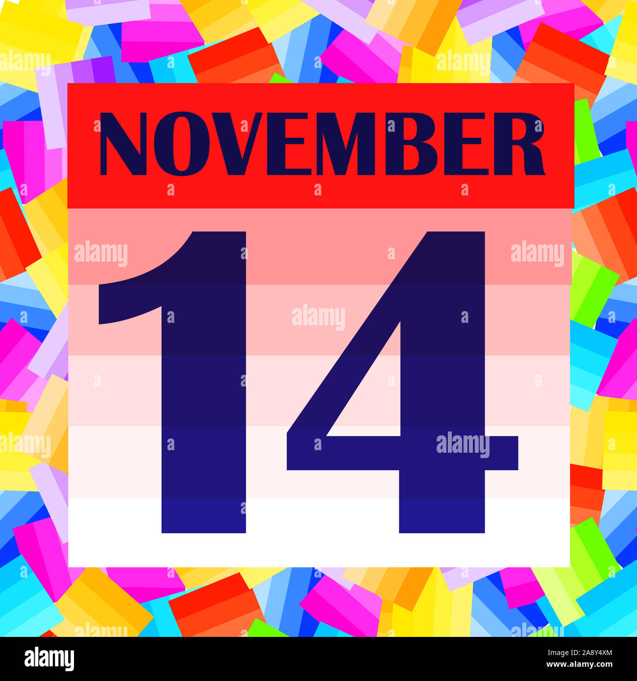 November 14 icon. For planning important day. Banner for holidays and ...