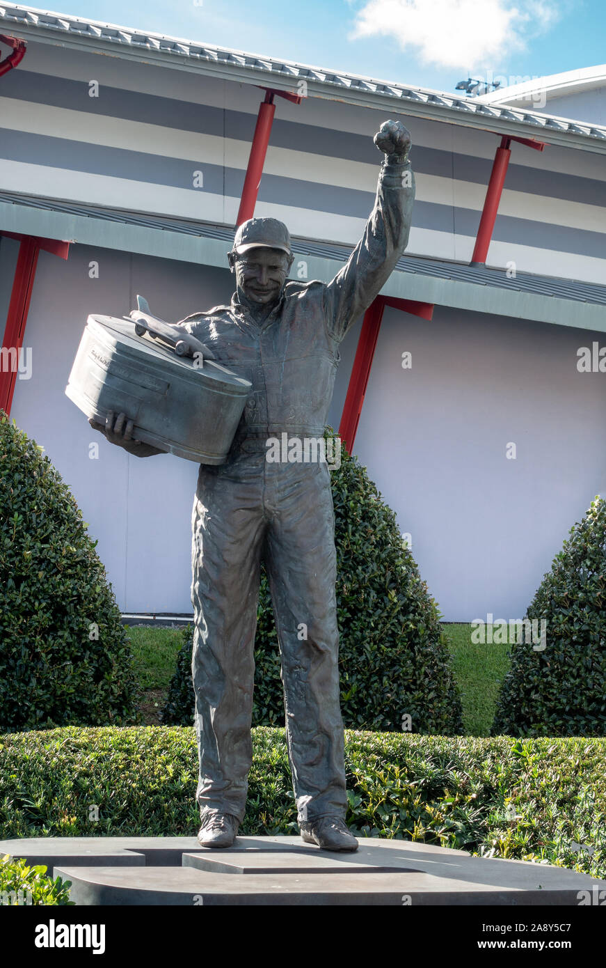 NASCAR Racing Driver Dale Earnhardt Sr Statue At The Daytona ...